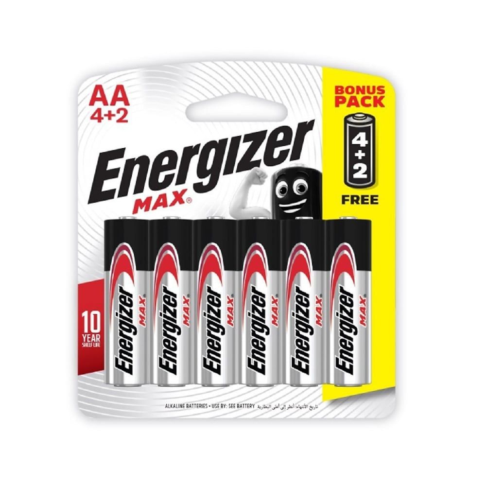 PACK AA 4+2 E91 MAX ENERGIZER
