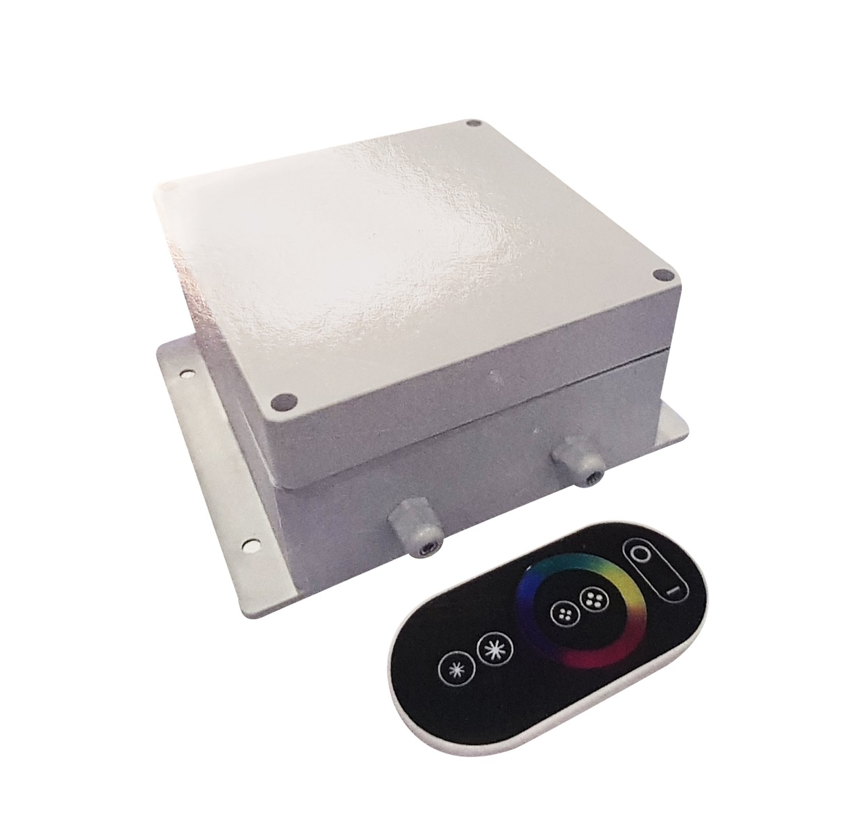 BOITIER DE COMMANDE AVEC TELECOMMANDE POUR CASCADE LED 60W