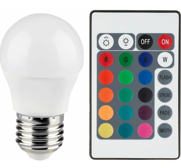 AMP LED RGB A60 E27 9W6K