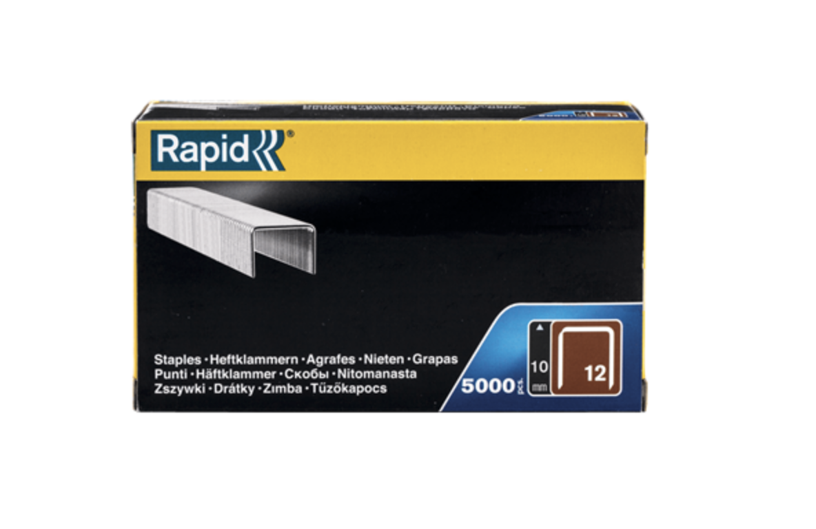 AGRAFE TYPE12 GALVA BOITE DE 5000 PCES DIM 10 MM