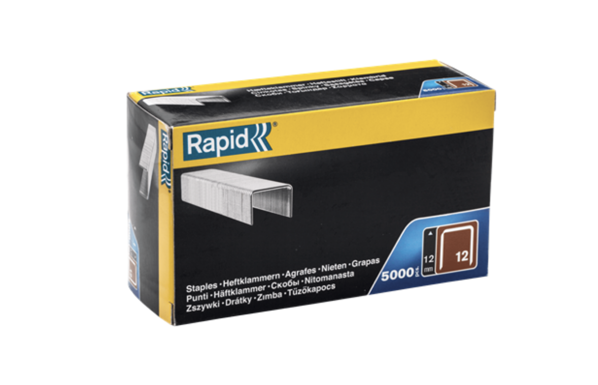 AGRAFE TYPE12 GALVA BOITE DE 5000 PCES DIM 12 MM