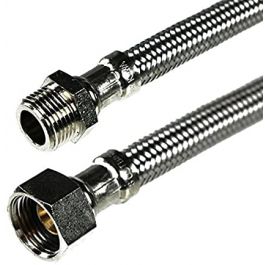FLEXIBLE INOX 3/8MX1/2F 60CM LL8001A