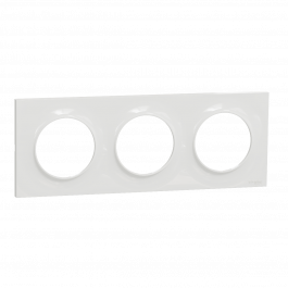 PLAQUE ODACE STYL BLANC 3 POSTES