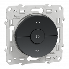 INTERRUPTEURS VOLET ROULANT 3 POSITIONS. ODACE NOIR ANTHRACITE