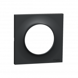 PLAQUE ODACE STYL NOIR ANTHRACITE 1 POSTE
